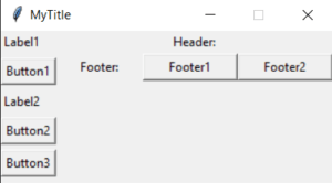 Tkinter GUI with side menu : Pythoneo : Tkinter
