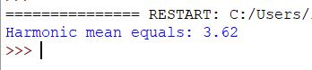 How to calculate harmonic mean in Python? - Pythoneo
